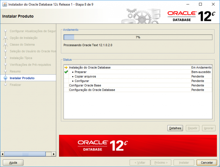 Instalando O Banco De Dados Oracle 12c No Windows Fabiano Bento
