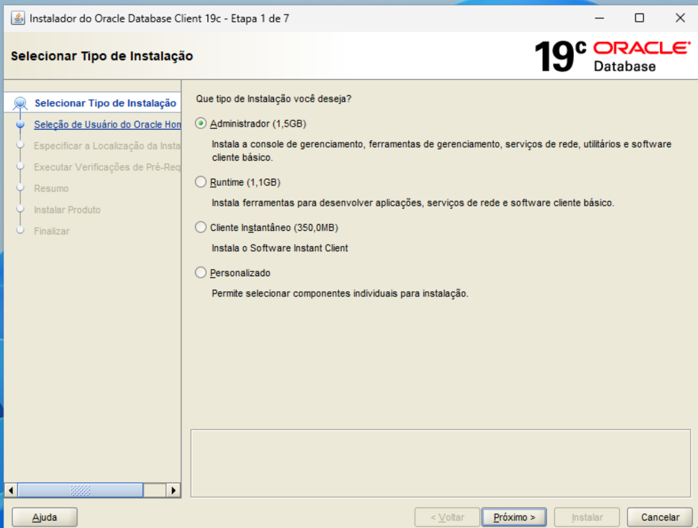 Como realizar a instalação do Client Oracle 19c no Windows 11 ARM e ...