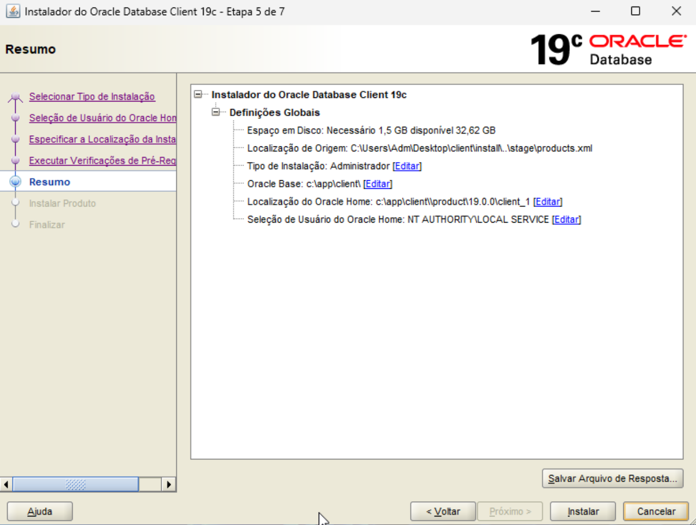 Como Realizar A Instalação Do Client Oracle 19c No Windows 11 Arm E Configurar Arquivo Tnsnames
