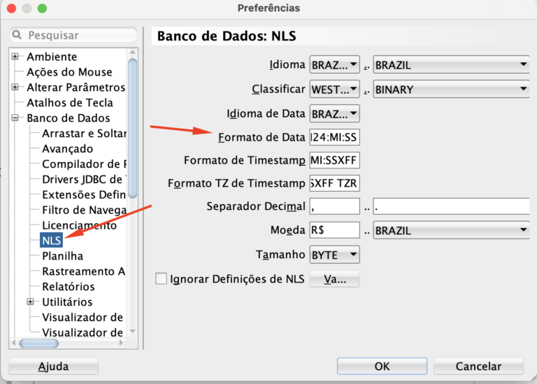 Configurar E Formatar Data E Hora No Oracle Sql Developer Mostrar Data E Hora Completa 7037